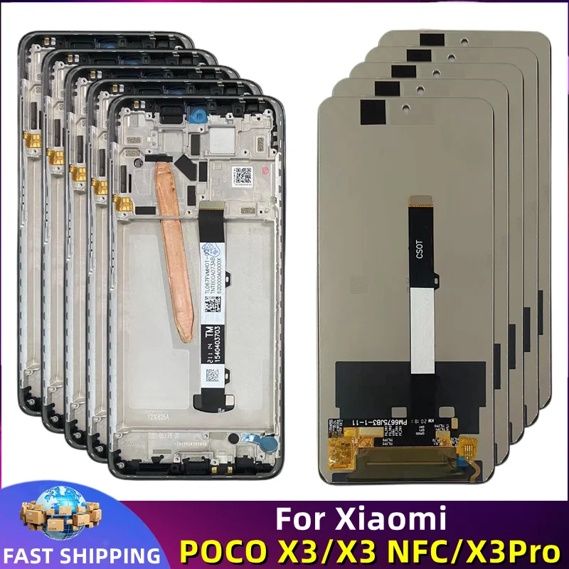 Para original xiaomi poco x3 nfc x3 pro display lcd touch screen ...