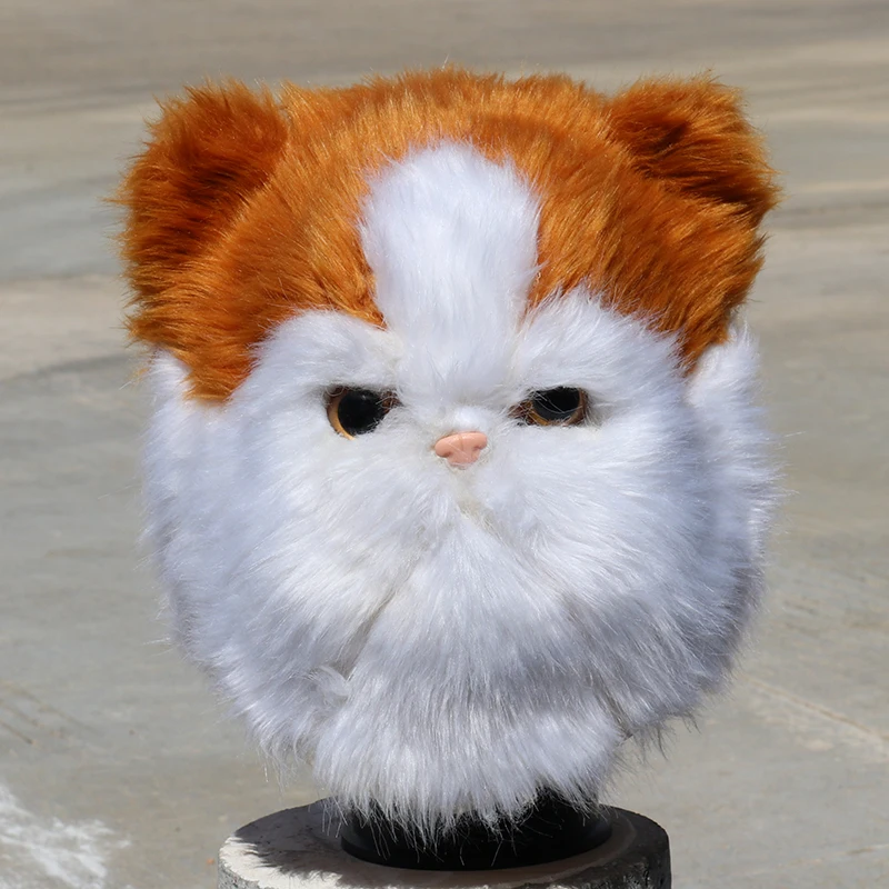 Cute Cat Mask Latex with Hair Halloween Fancy Party Dress Animal ...