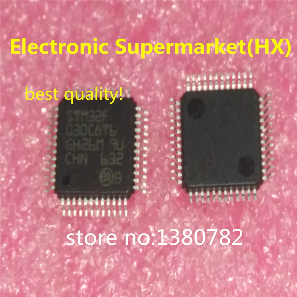 Free Shipping 50pcs/lots STM32F030C8T6 STM32F030 QFP-48 New IC In stock ...