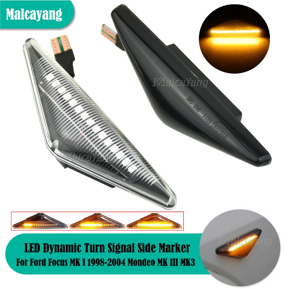 LED-Dynamic-Sequential-Turn-Signal-Lights-Side-Marker-Lamp-For-Ford ...