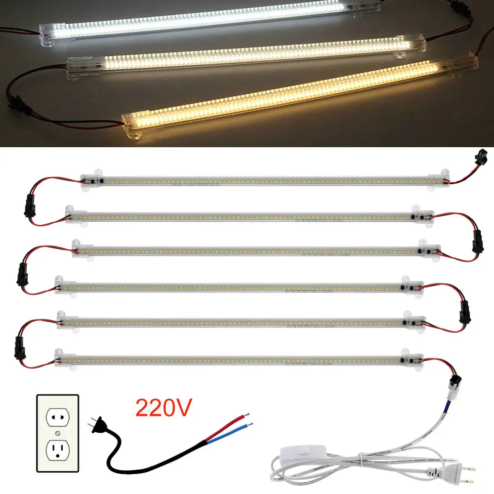 1X-12X-LED-Tube-Light-Bar-Lights-Rigid-Strips-Under-Cabinets ...