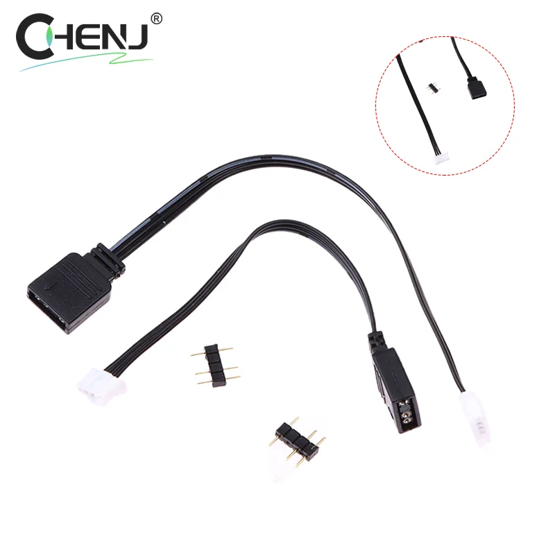 1pcs Fan Controller 5V 3 Pin To 6Pin 4Pin Transfer Adapter Cable 5V ...
