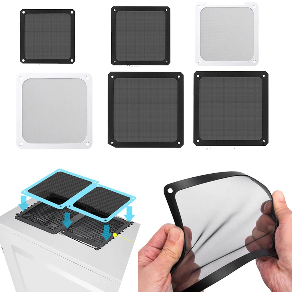 Cooling-Fan-Dustproof-Mesh-Cover-PC-Chassis-Filtro-de-Poeira-m-Net ...
