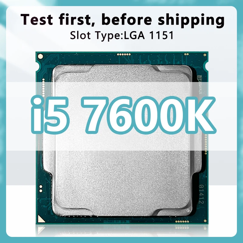 Core i5-7600K CPU 4 cores 4 threads 3.8GHz 6MB 91W 7th Generation ...