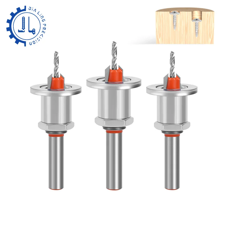 8-mm-Shank-Drill-Bit-Set-Adjustable-Counter-Sink-Drill-Bits-for-Wood ...