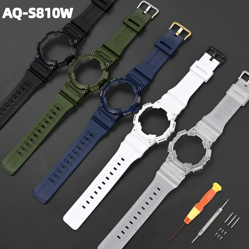 Para Casio AQ-S810 AQ-S810W AQS810WC WC-5208 Correa + funda deportiva ...