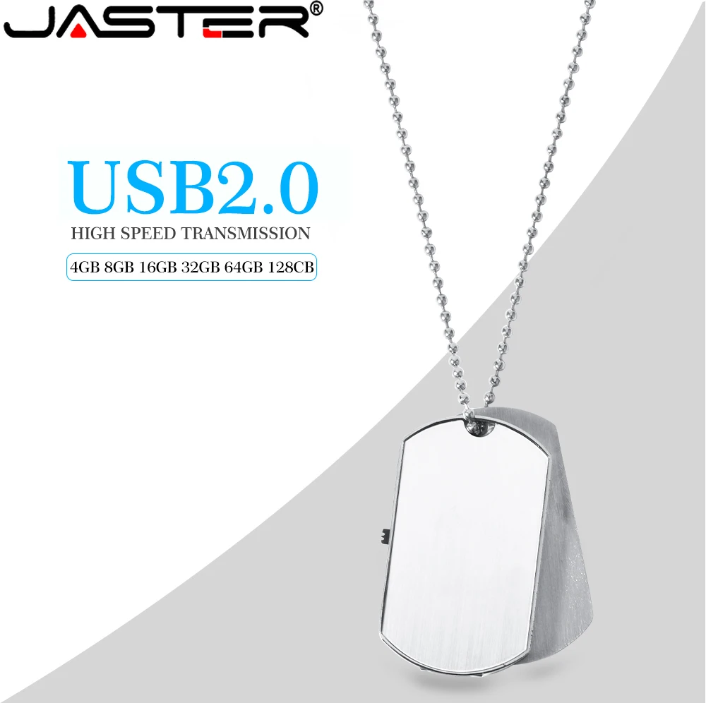 JASTER-USB-2-0-flash-drives-Soldier-Army-necklace-Pen-drive-Waterproof ...