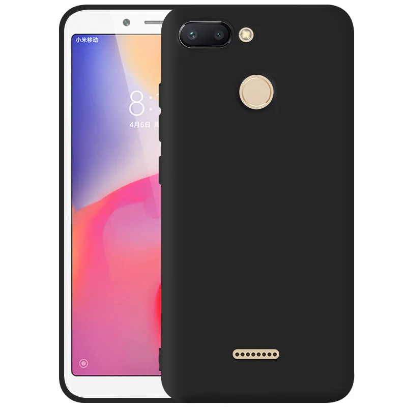 For-Xiaomi-Redmi-6-Case-Luxury-Matte-Xiaomi-Redmi-6-6A-Silicone-Soft ...