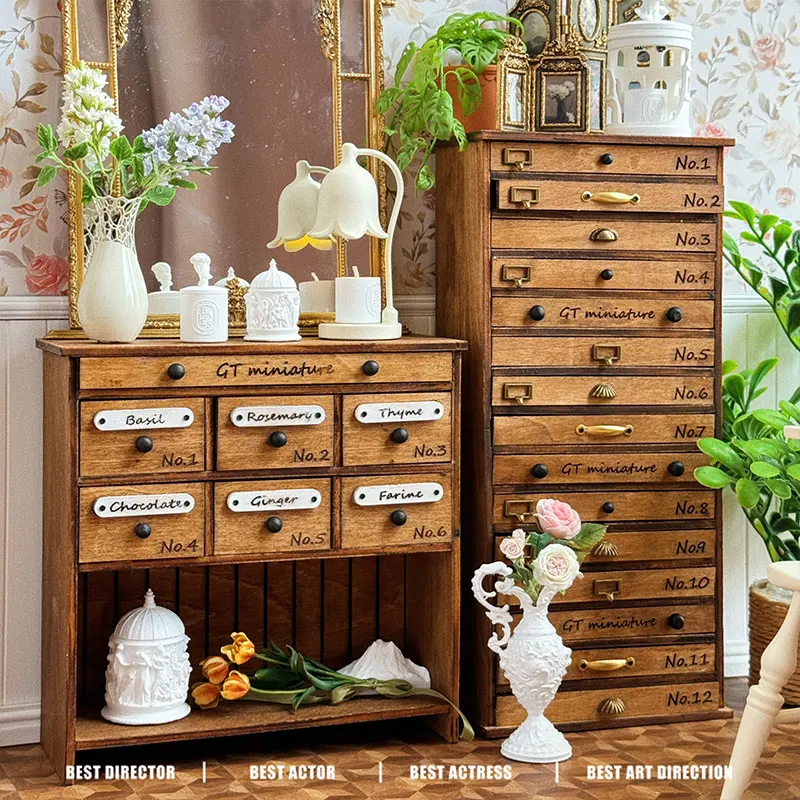 1-6-1-12-Doll-House-Model-Furniture-Accessories-Retro-Drawer-Cabinet ...