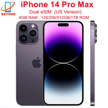 Apple iPhone 14 Pro Max Dual eSIM 128/256/512GB/1TB ROM 6GB RAM 6.7 ...