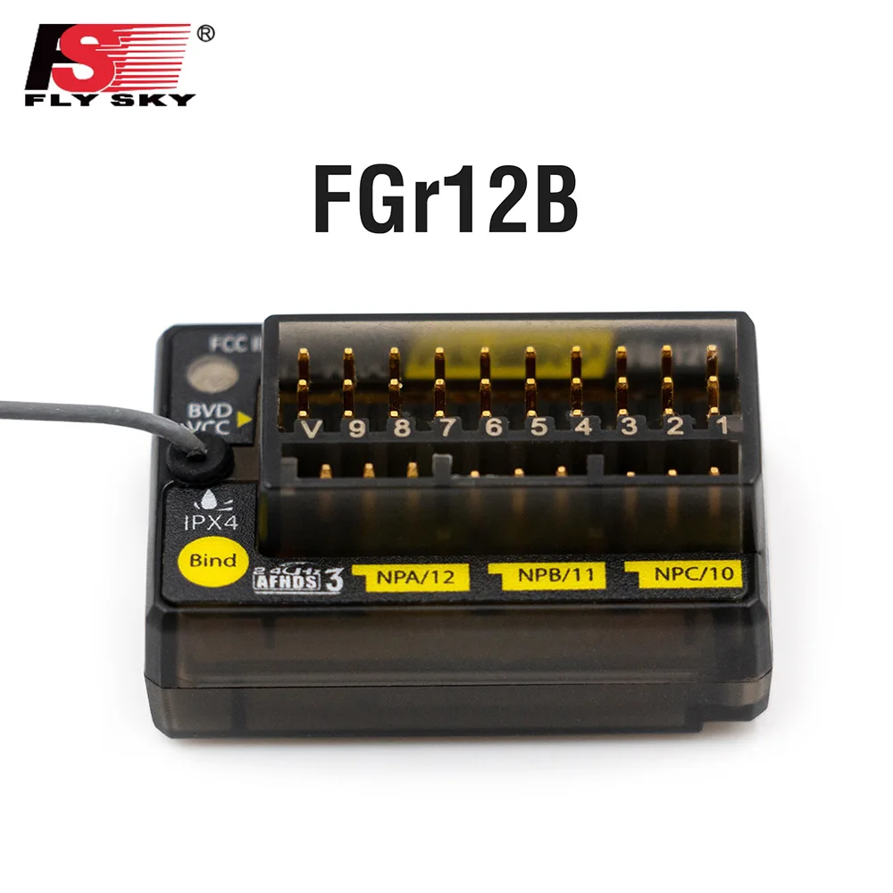 FLYSKY-FGr12B-2-4GHz-12CH-Receiver-PWM-PPM-Ibus-for-AFHDS3-Transmitters ...