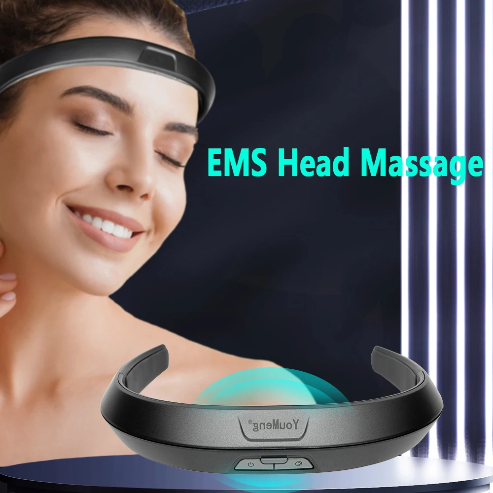 Electric-EMS-Head-Massager-Brain-Relaxation-Low-Frequency-Pulse-Improve ...