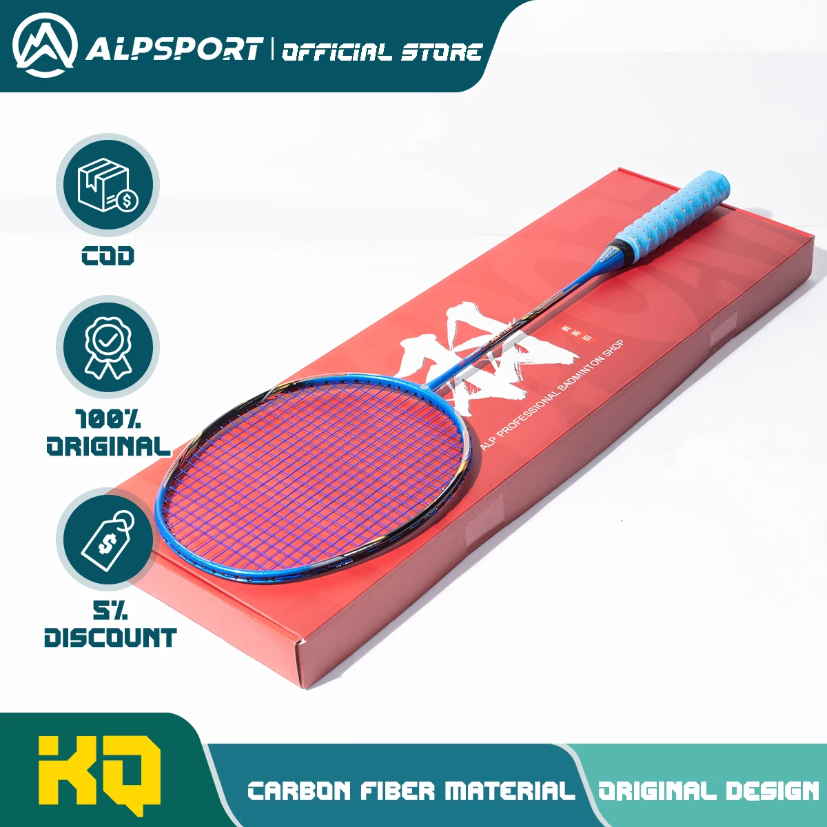 ALP-AIR-10U-Ultra-light-62g-100-Full-Carbon-Fiber-Badminton-Racket ...