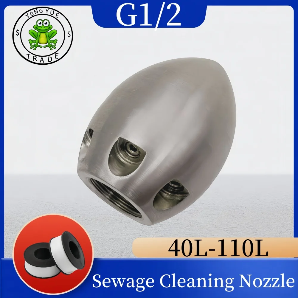 High-Pressure-Cleaning-Machine-Nozzle-Sewer-Cleaning-Nozzle-Pipeline ...