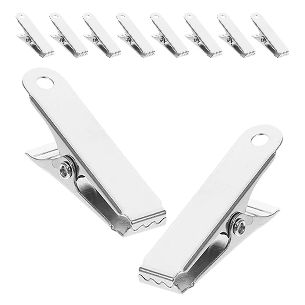 10Pcs Metal Wire Clips Iron Mini Alligator Clamps Portable Cable ...