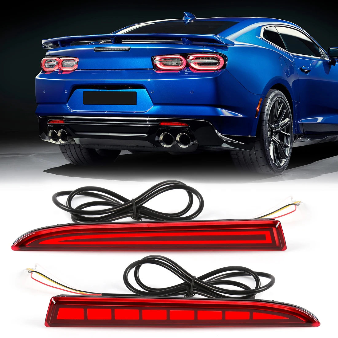 LED-Rear-Bumper-Reflector-Light-For-Chevy-Chevrolet-Camaro-2017-2018 ...