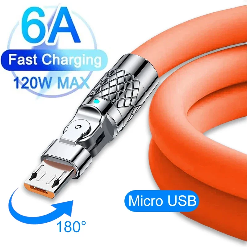 Micro-USB-Cable-Android-Phone-Charger-Silicone-Charging-Cord-for ...