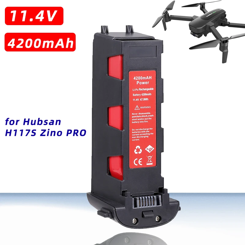 11-4V-4200mAh-Battery-for-Hubsan-H117S-Zino-Pro-RC-Quadcopter-Spare ...
