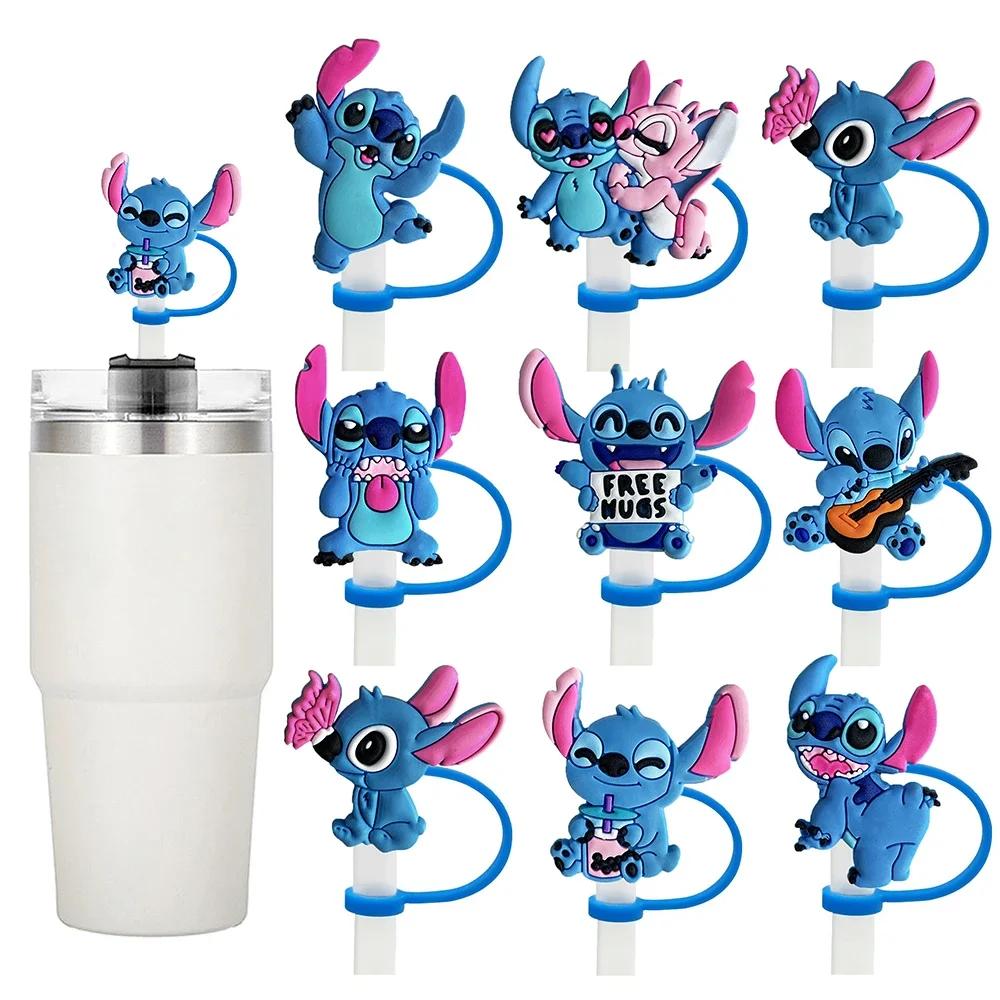 Disney-Stitch-Straw-Cover-Cap-Cartoon-Drink-Straw-Plug-Dustproof-e ...