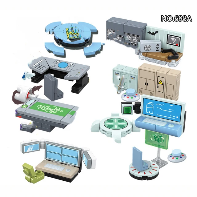 Game Space Combat Base Alien Building Blocks Doll Model Bricks Kids ...