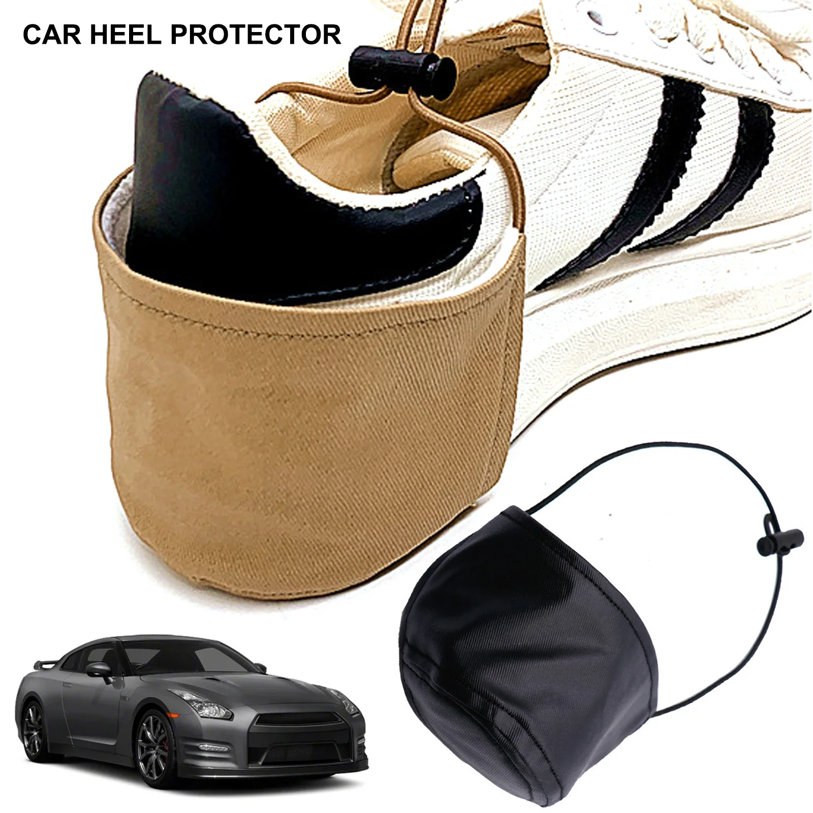 Driving Shoe Heel Cover Protectors Wearproof Shoe Heel Pads Wear ...