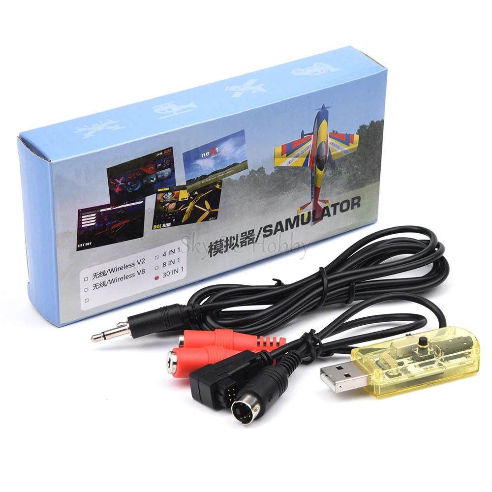 1PCS-30In1-G7-RC-USB-Gold-Flight-Simulator-With-Cable-For-RC-XTR ...
