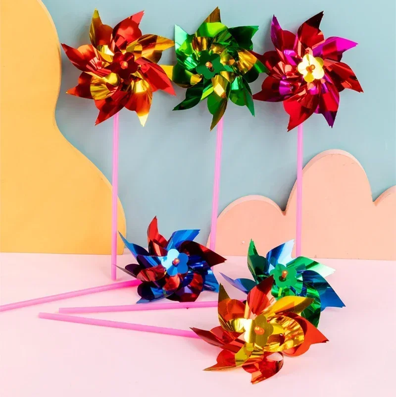 50Pcs-Sequin-Windmill-Pinwheel-Wind-Spinner-Outdoor-Toys-for-Kids ...