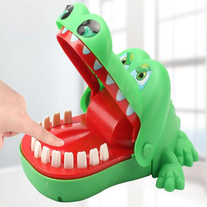 Fun Creative Practical Jokes Mouth Tooth Alligator Hand Children's Toys ...