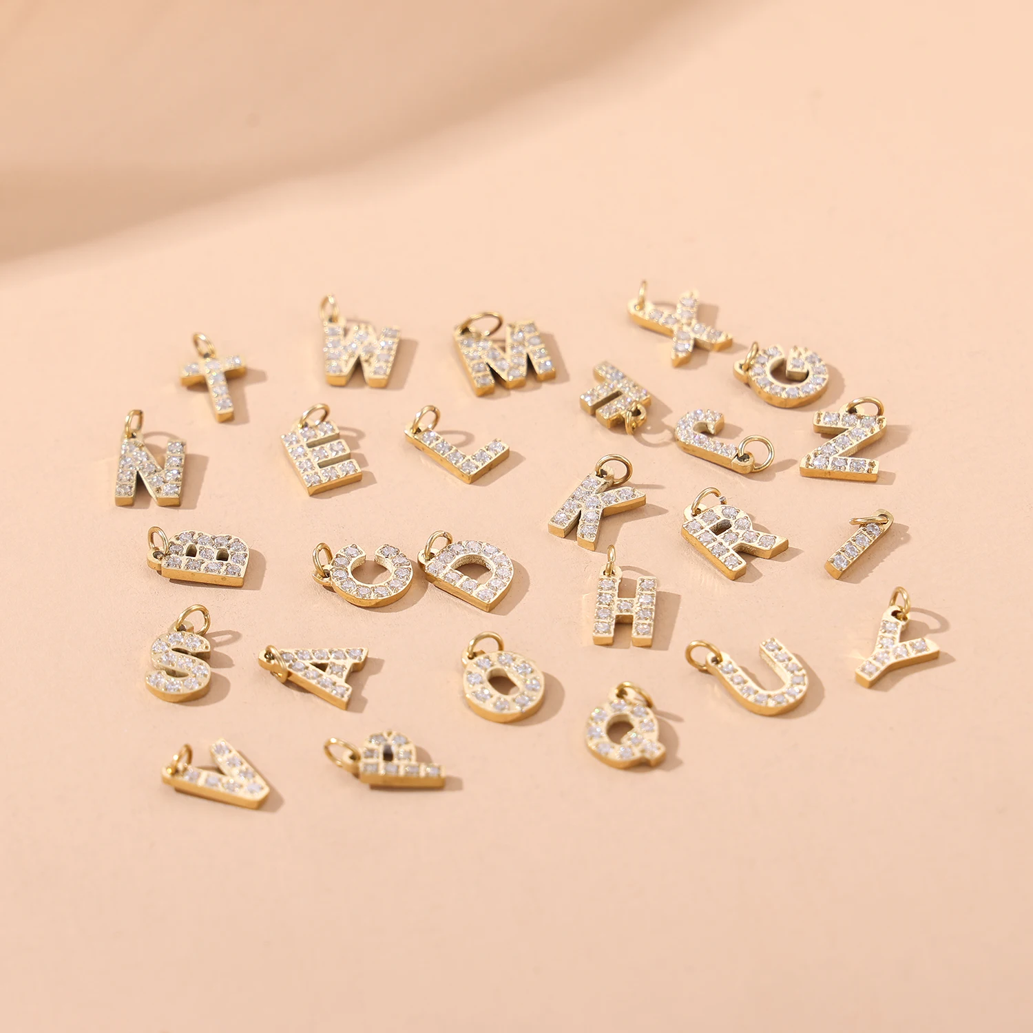 Conjunto de collar y pulsera con colgante de 26 letras iniciales con ...