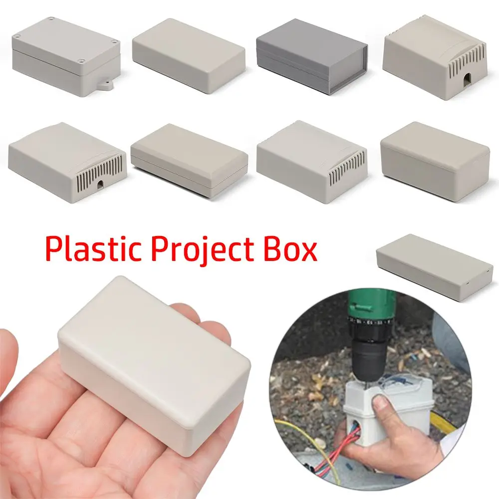 9-sizes-Plastic-Waterproof-White-DIY-Housing-Instrument-Case-Plastic-Electronic-Project-Box ...