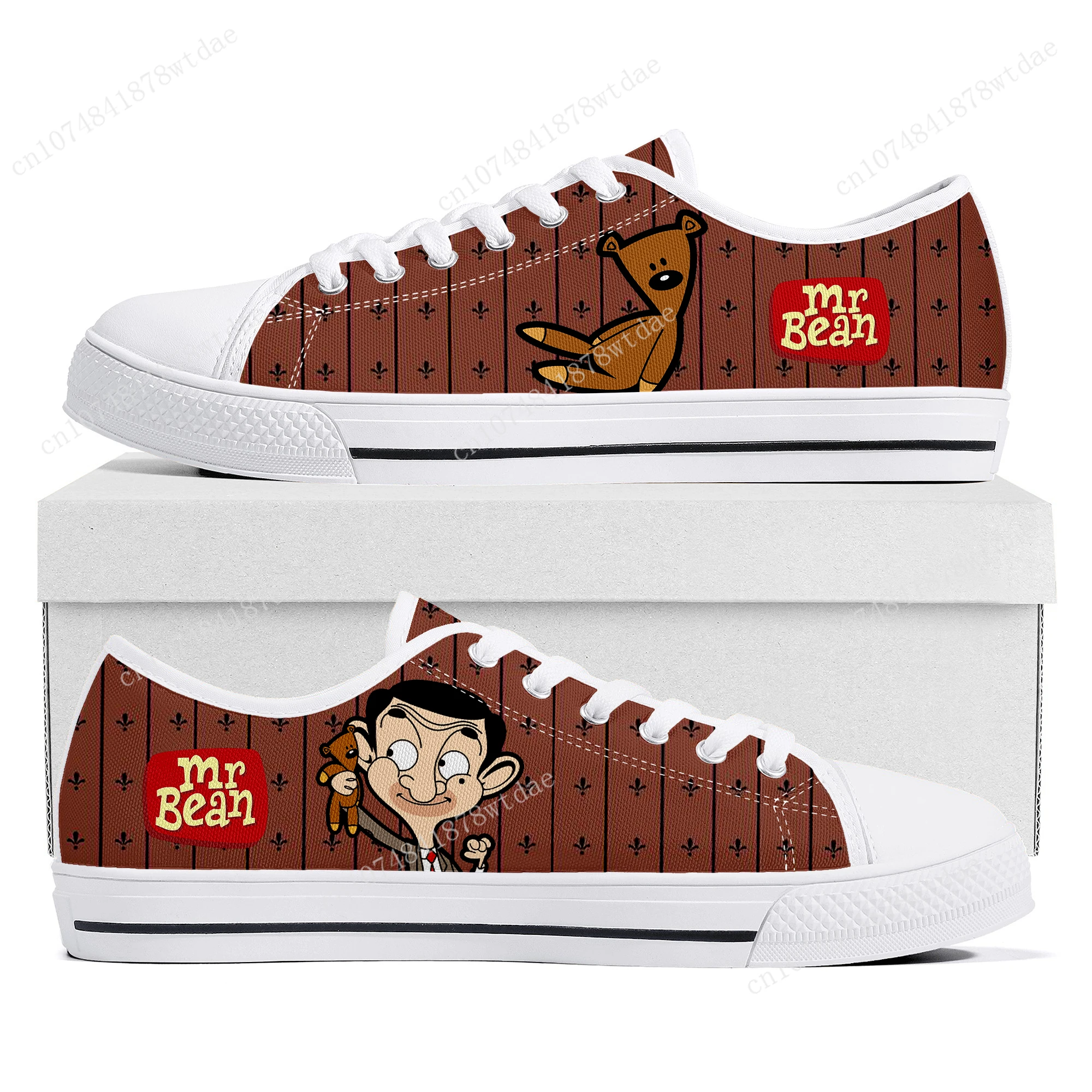 Mr-Bean-Low-Top-Sneakers-Womens-Mens-Teenager-Cute-Teddy-High-Quality ...