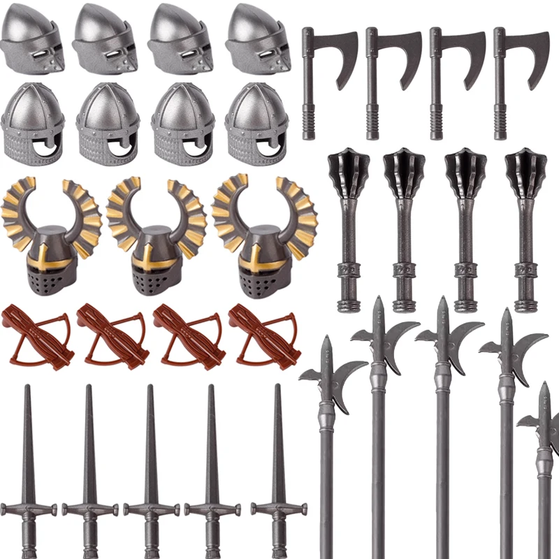Medieval-Knight-Weapons-Accessories-Building-Blocks-Military-Bow ...