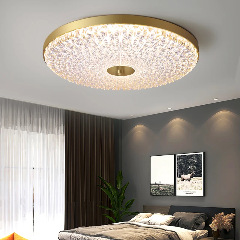 Moderno-led-l-mpadas-de-teto-redonda-pendente-lustre-para-casa-sala ...