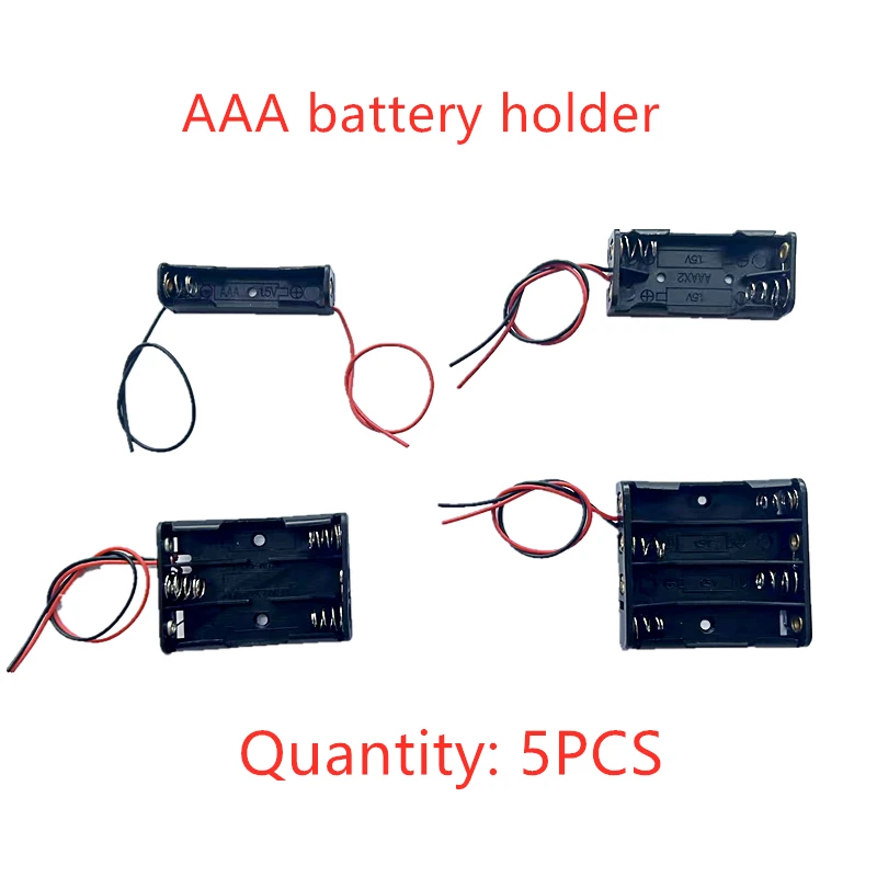 Battery Holder 4 Aaa Batteries | Aaa Battery Storage Box | 3 Aaa ...