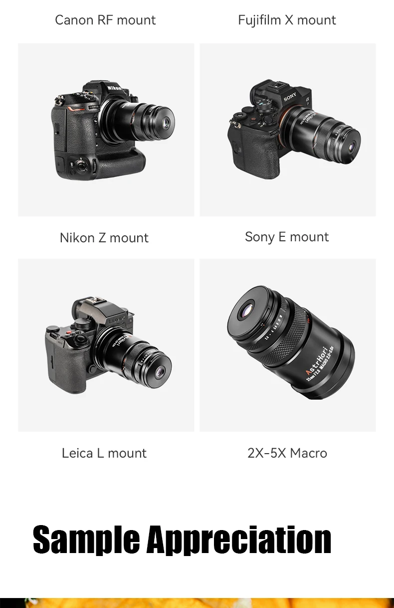 Полнокадровый объектив Astrhori 25 мм F2.8 Ultra Macro 2X-5X с ...