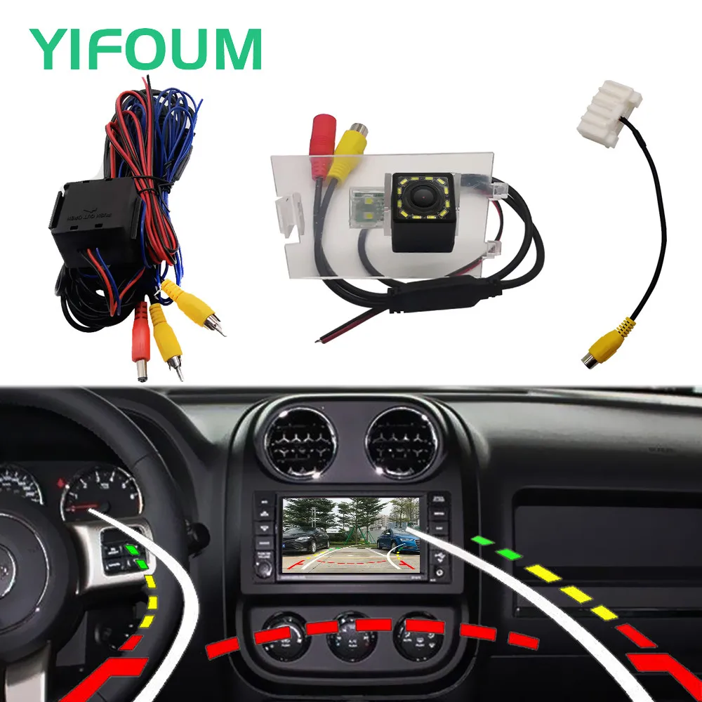 Fisheye-Dynamic-Trajectory-Car-Rear-View-Backup-Camera-For-Jeep-Compass ...