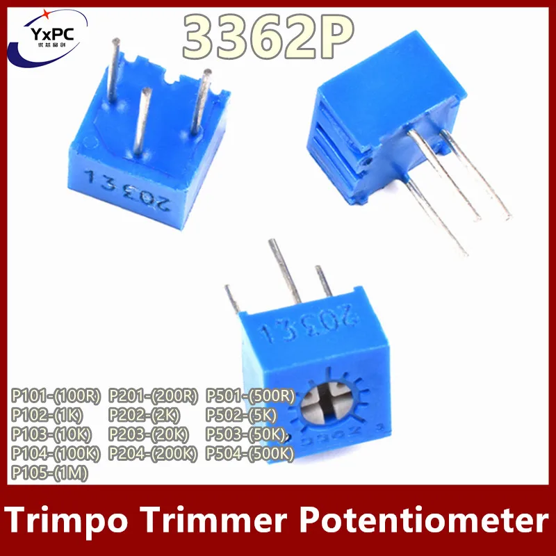10pcs-3362P-resistance-P104-P503-101-201-501-102-202-502-103-Trimpo ...