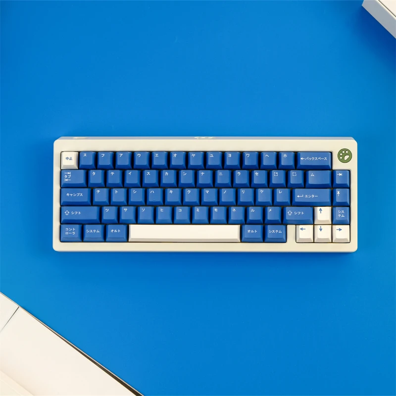 GMK-Blue-Katakana-Key-Cap-129-Key-PBT-Cherry-Profile-Thermal ...