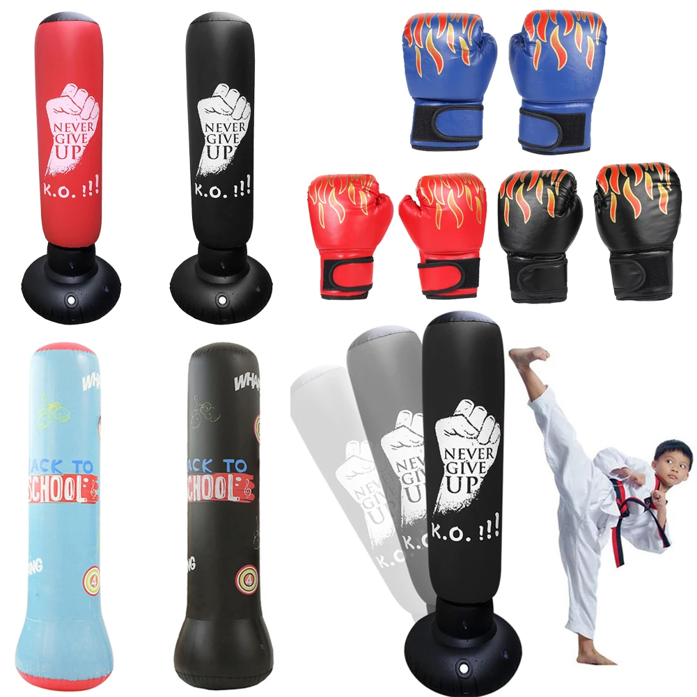 Sac de Boxe gonflable Sac De Boxe Fitness Boxe Sac PVC Combat Sportif ...