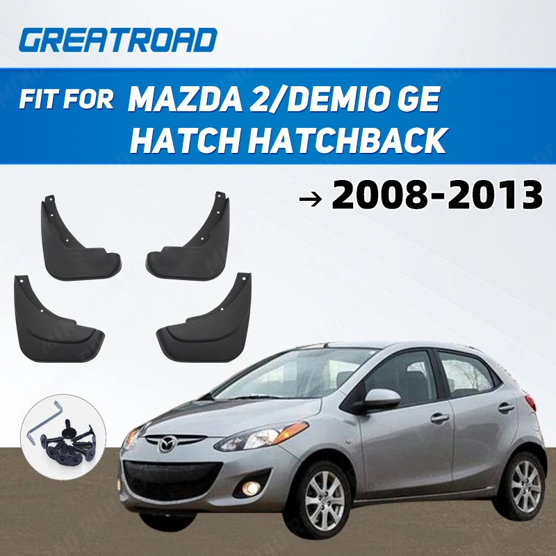 Car Mud Flaps For Mazda 2/Demio GE Hatch Hatchback 2008-2013 for Fender ...