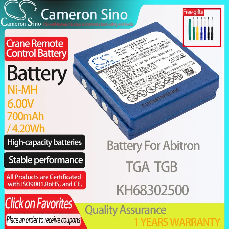 Cameronsino-Batterij-Voor-Abitron-Tga-Tgb-Past-Abitron-KH68302500-Crane ...