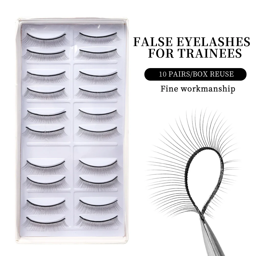 10Pair Makeup Training Lashes for Beginner False Eyelash Extension ...
