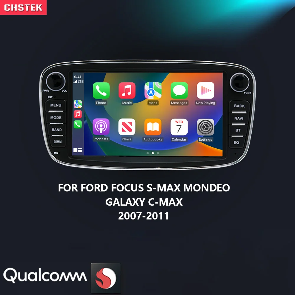 CHSTEK Car Radio Android 13 Carplay For Ford Focus S-Max Mondeo Galaxy ...
