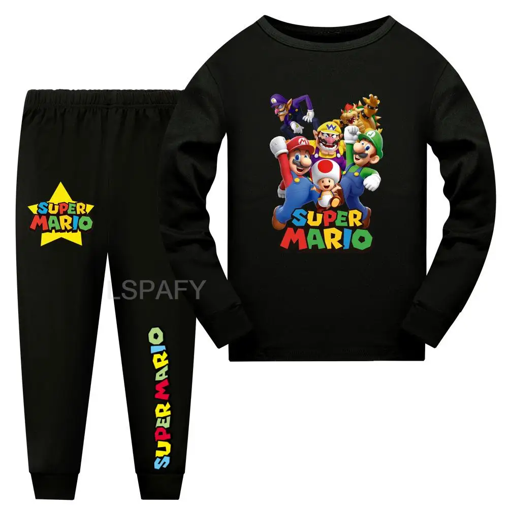 Kids Pajamas Boys Super Mario | Mario Costume Kids Pajamas - Animation ...