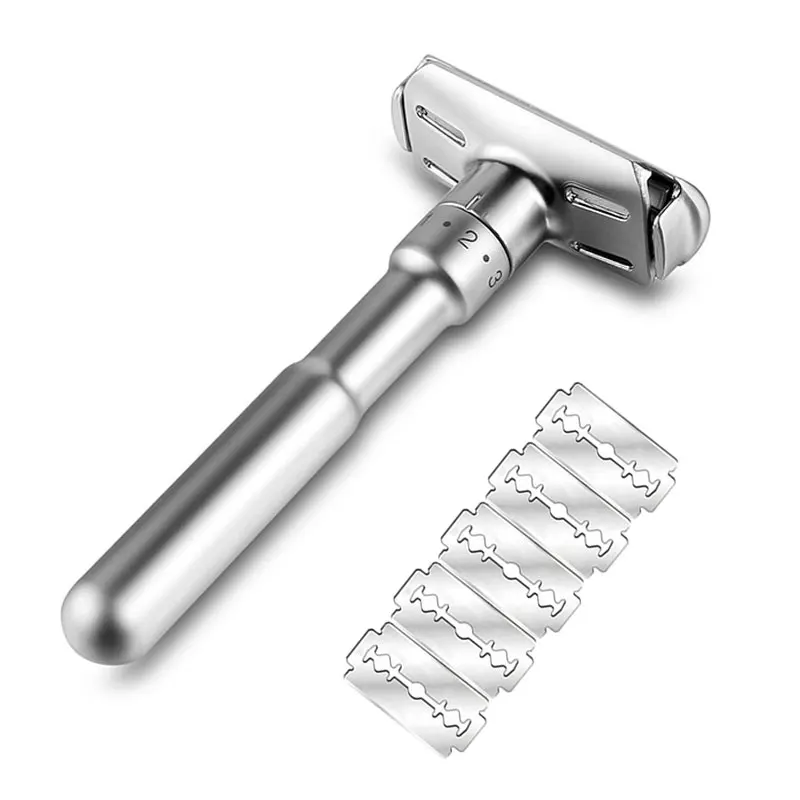 YINTAL-Full-Zinc-Alloy-Metal-Safety-Razor-For-Men-Adjustable-1-6-Files ...
