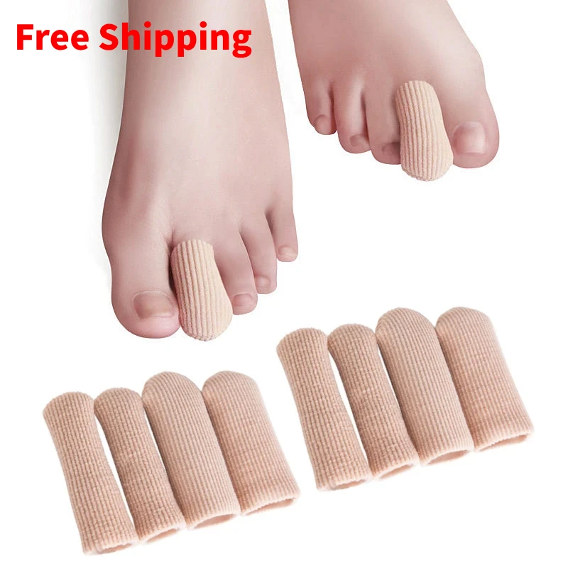 2Pieces-Bunions-Corns-Foot-Pain-Relief-Orthotics-Fabric-Silicone-Toe ...