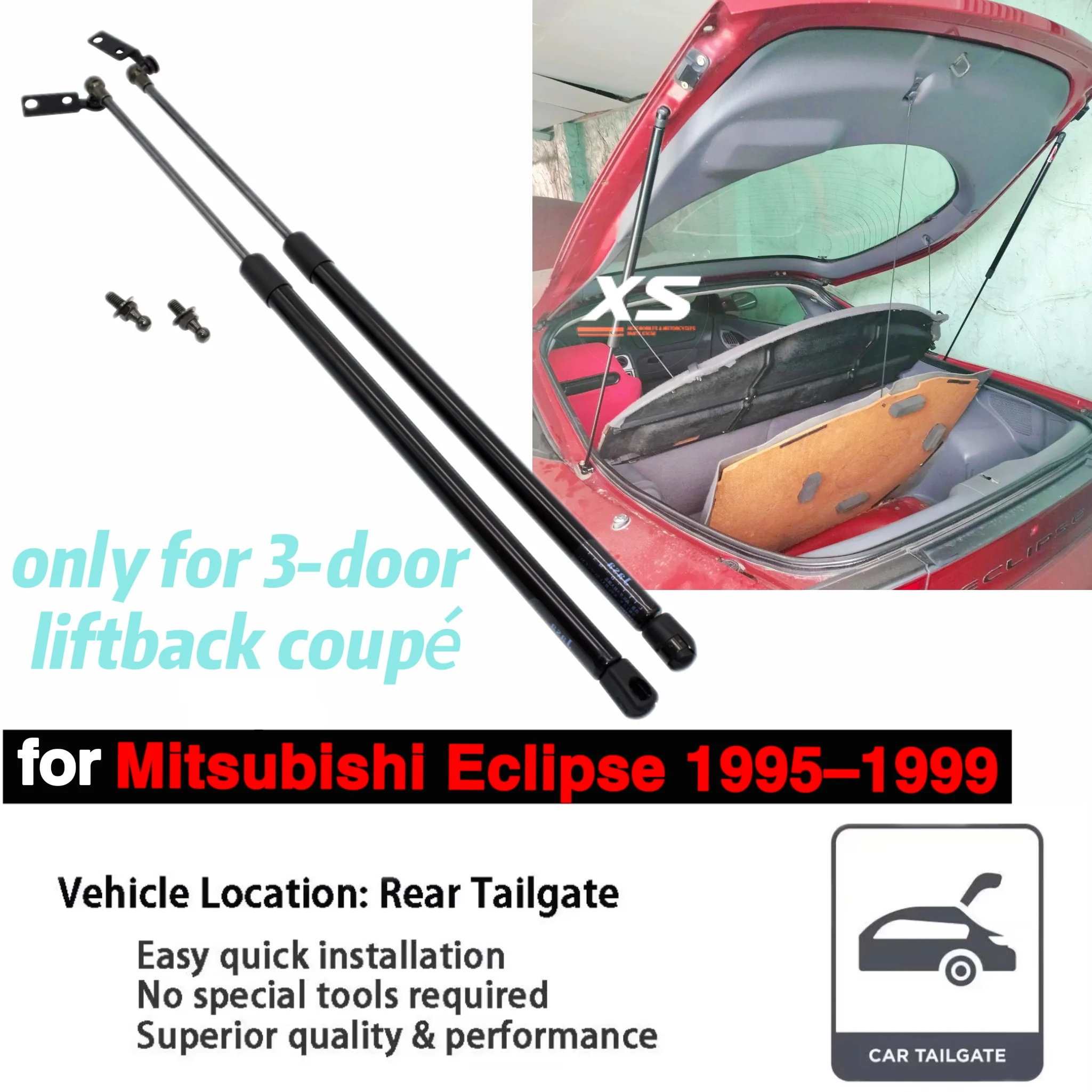 Rear-Tailgate-Struts-For-Mitsubishi-Eclipse-1995-1999-Boot-Back-Hatch ...