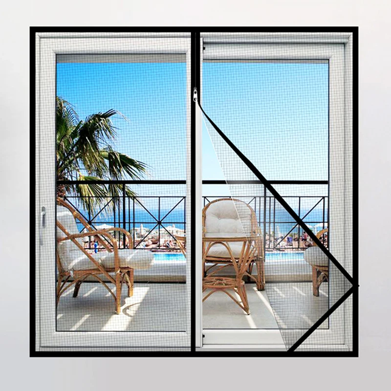 Magnetic-screen-window-self-installation-screen-window-anti-mosquito ...