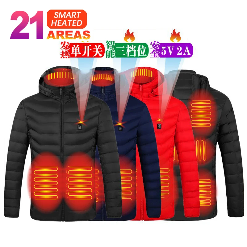 Self-Heated-Jacket-Men-Women-USB-Heated-Clothing-Cotton-Washed-Winter ...