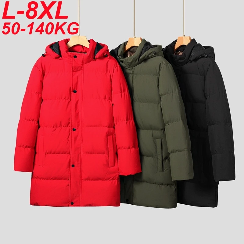 Big Size 8xl Winter Parkas Men Graphene Liner Thick Warm Jacket Casual ...